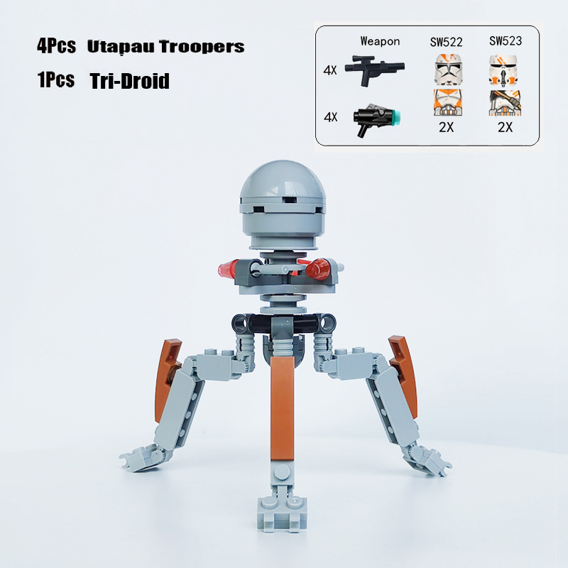 New Space Tri-Droids And 212th Battalion Airborne Clone Utapau Troopers ...