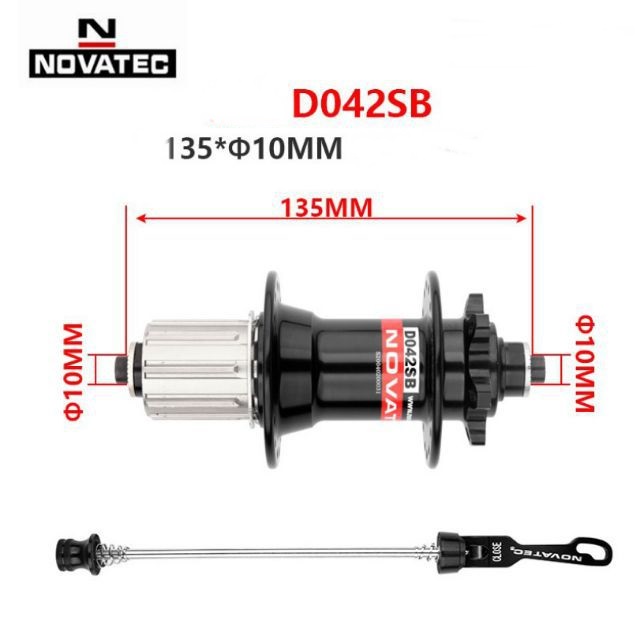 ดุมแล้อจักรยาน NOVATEC รุ่น D041SB/D042SB 28/32/36 รู แบริ่ง สีดำโม่ 8 ...