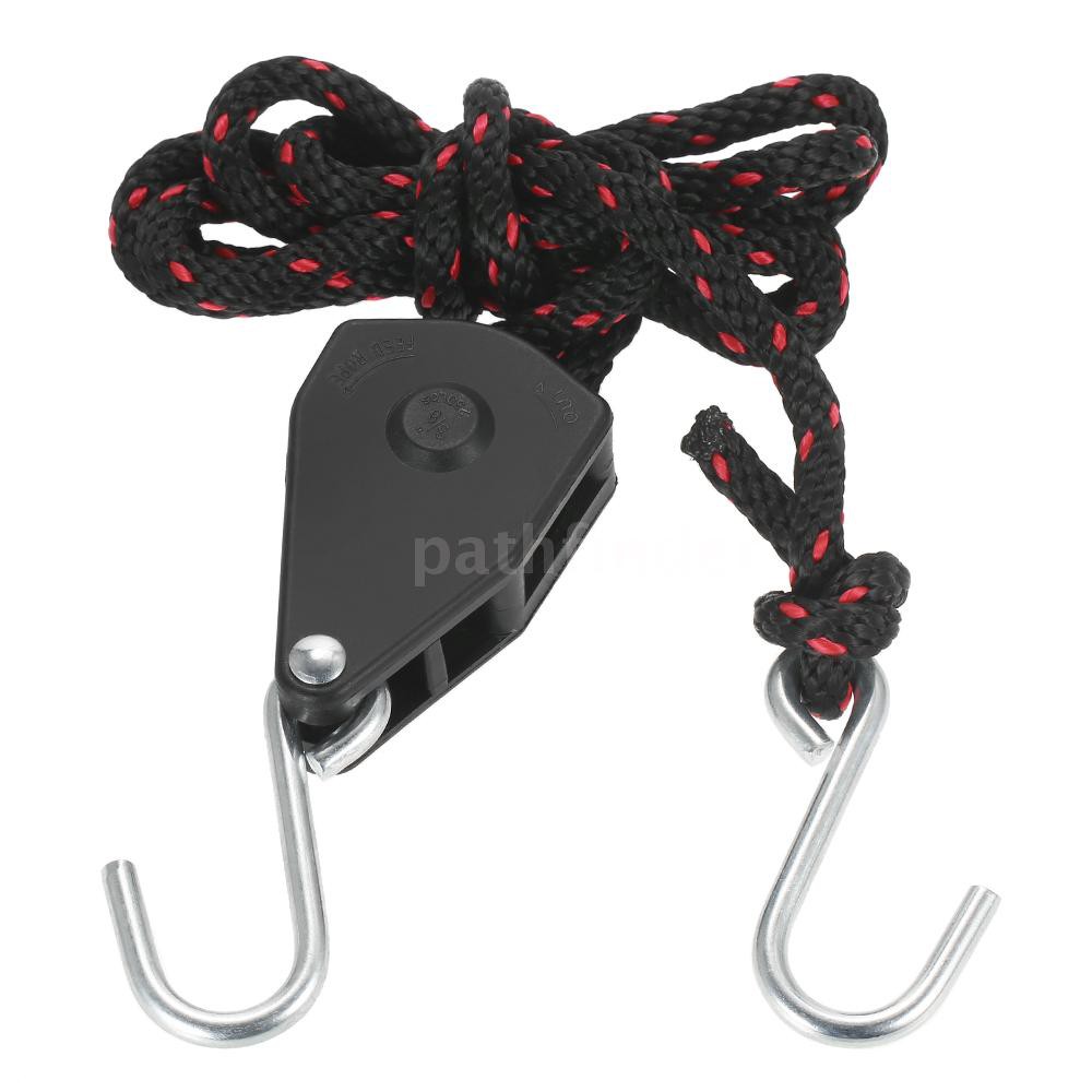 Kayak Canoe Boat Pulley Rope Lock Bow Stern Tie Down Strap Adjustable ...
