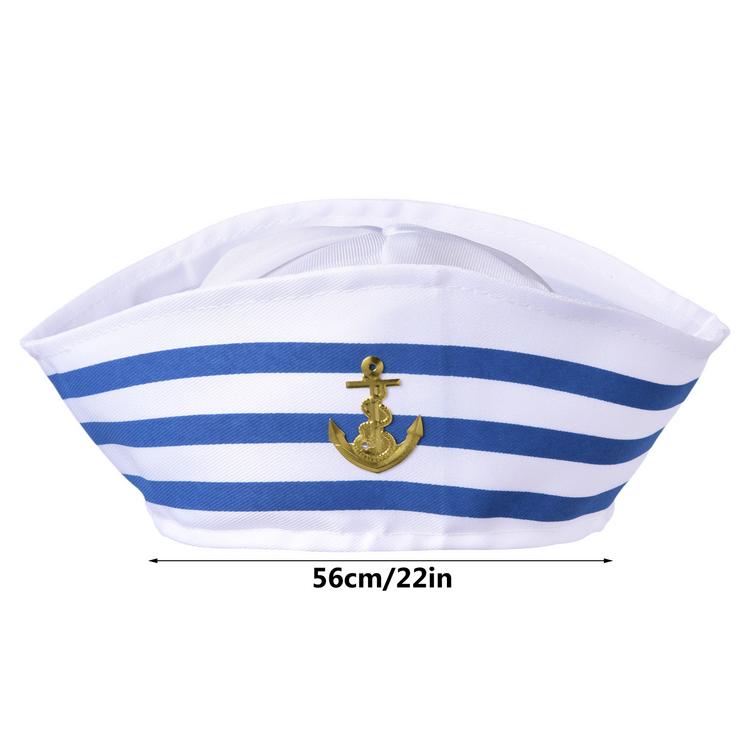 Sailor Hat Navy Blue with White Sail Hats Navy Sailor Hat for Dressing up Party for Women Men ...