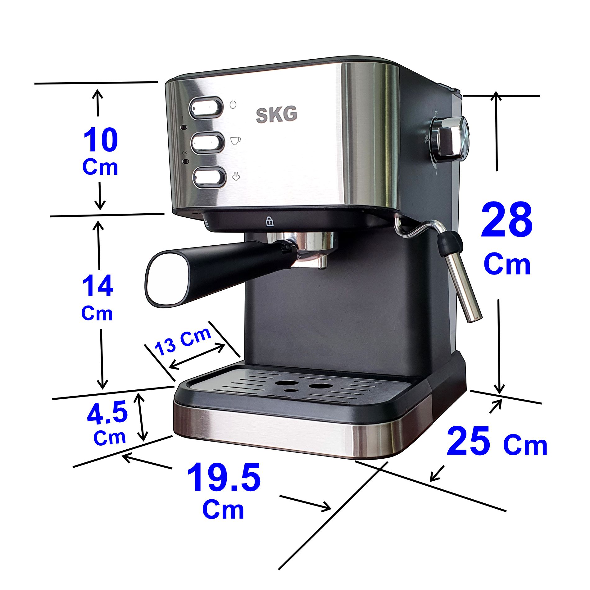 SKG เครื่องชง กาแฟ สด 850W 1.5ลิตร รุ่น SK-1210 เครื่องชงกาแฟ เครื่องทำ ...