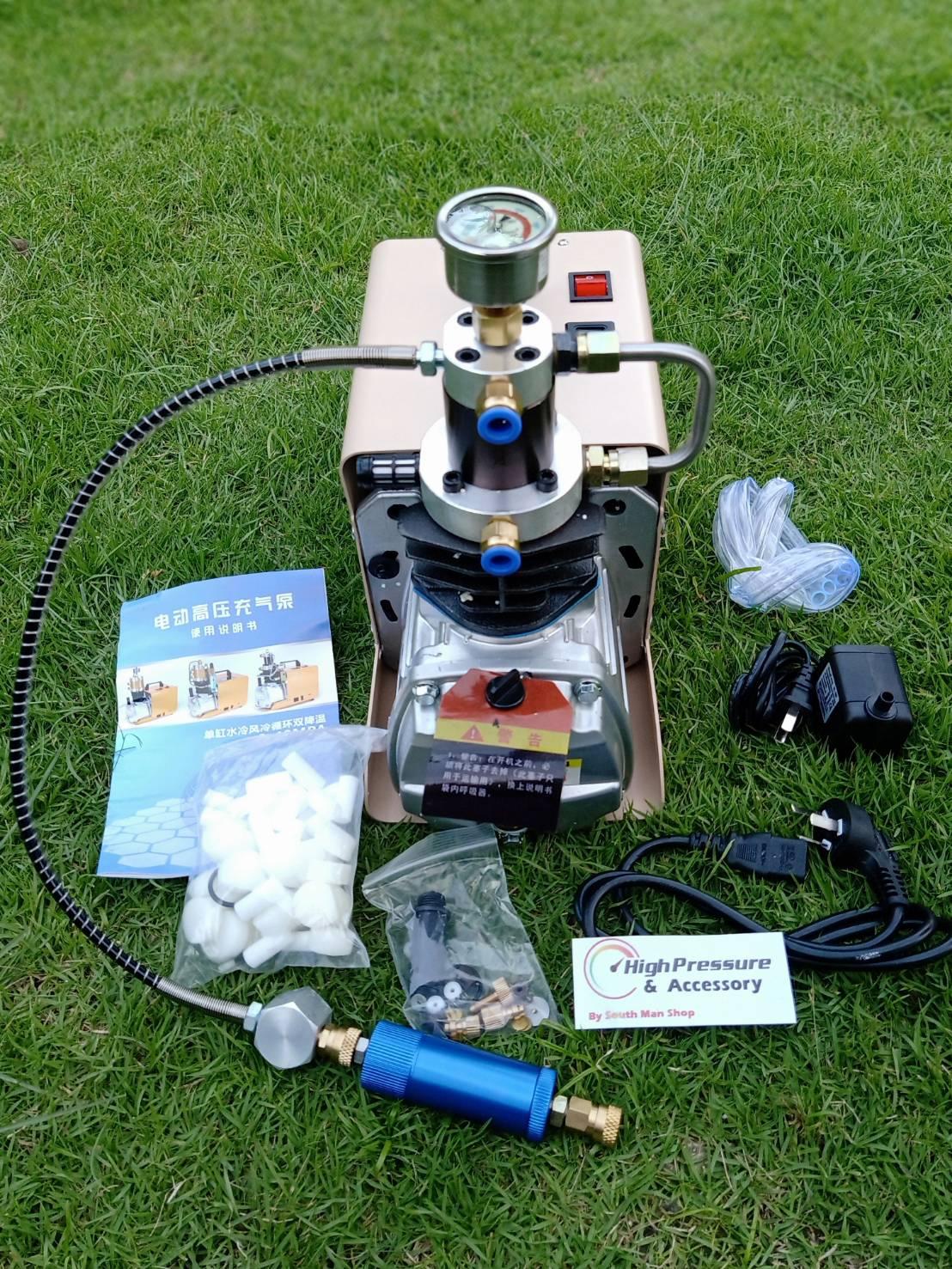 ปั้มลมPCP ปั๊มลมไฟฟ้าปั๊มลมแรงดันสูง 30mpa 4500psi กระบอกเดียวระบายความ ...