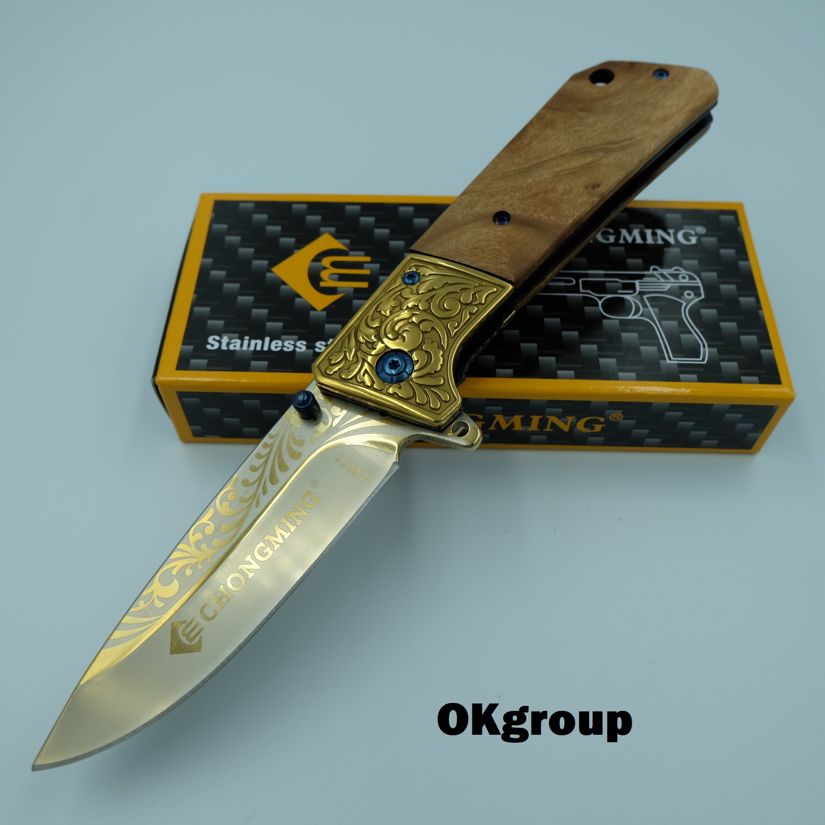 Folding knife, Outdoor knife, Survival knife, CHONGMING CM71 มีดพับพกพา ...