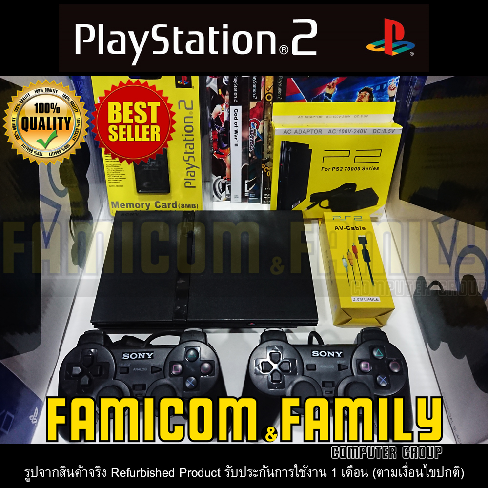 เกม Play 2 เครื่องเกม Sony PlayStation 2 ของแท้ อุปกรณ์ครบ รองรับทั้ง ...