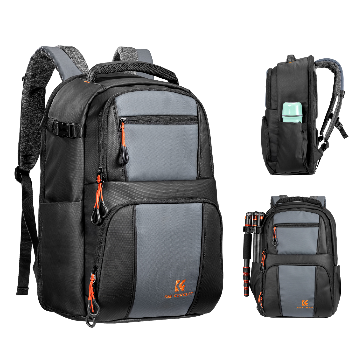 KF CONCEPT Camera Photography Backpack with Embroidered Logo and EVA ...