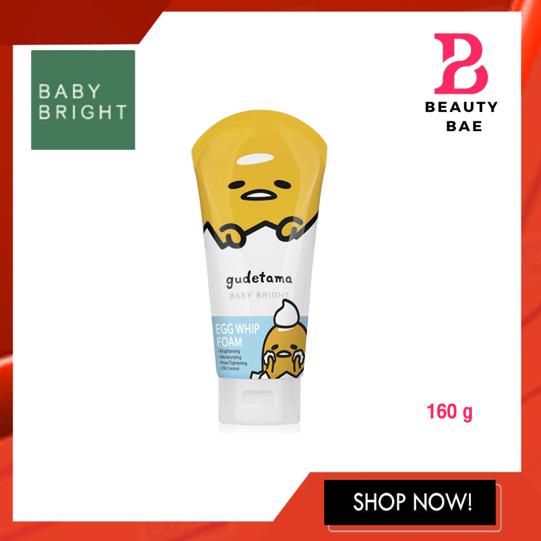 (กุเดทามะ โฟม) Baby Bright โฟมทำความสะอาดผิวหน้า Gudetama Egg Whip Foam ...