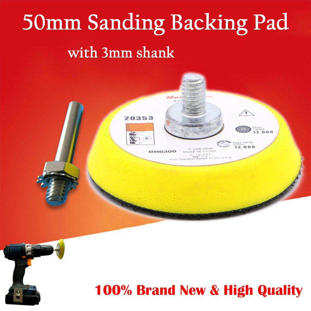 1x 2inch 50mm Sanding Pad Polishing Buffer Pad Backer Plate High Speed ...