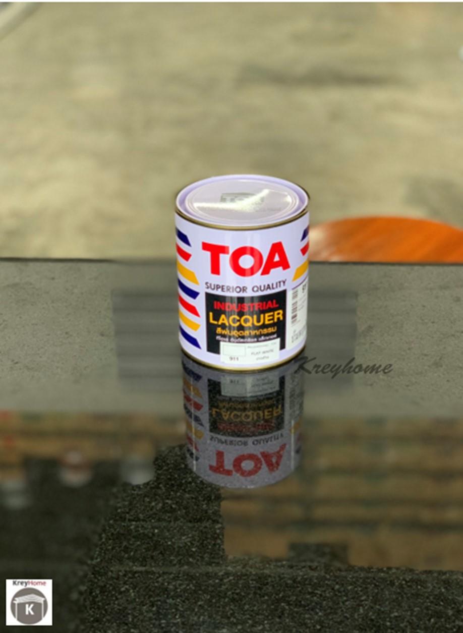 สีพ่นอุตสาหกรรม TOA Industrial LACQUER #911 ขาวด้าน | Lazada.co.th