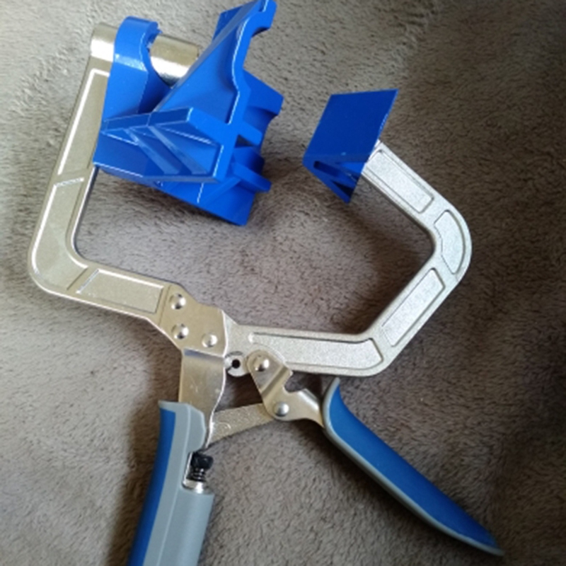 1 Pcs 90 Degree Right Angle Fixed Punch Mounted Corner Clamp Miter Jigs ...