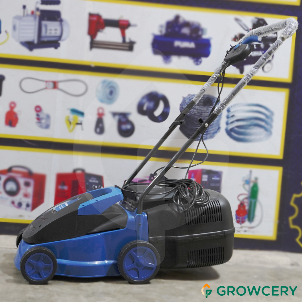 G รถเข็นตัดหญ้าไฟฟ้า เครื่องตัดหญ้าไฟฟ้า HYUNDAI รุ่น HD-HLM-1000 กำลังไฟ 1000 วัตต์ โดย ...