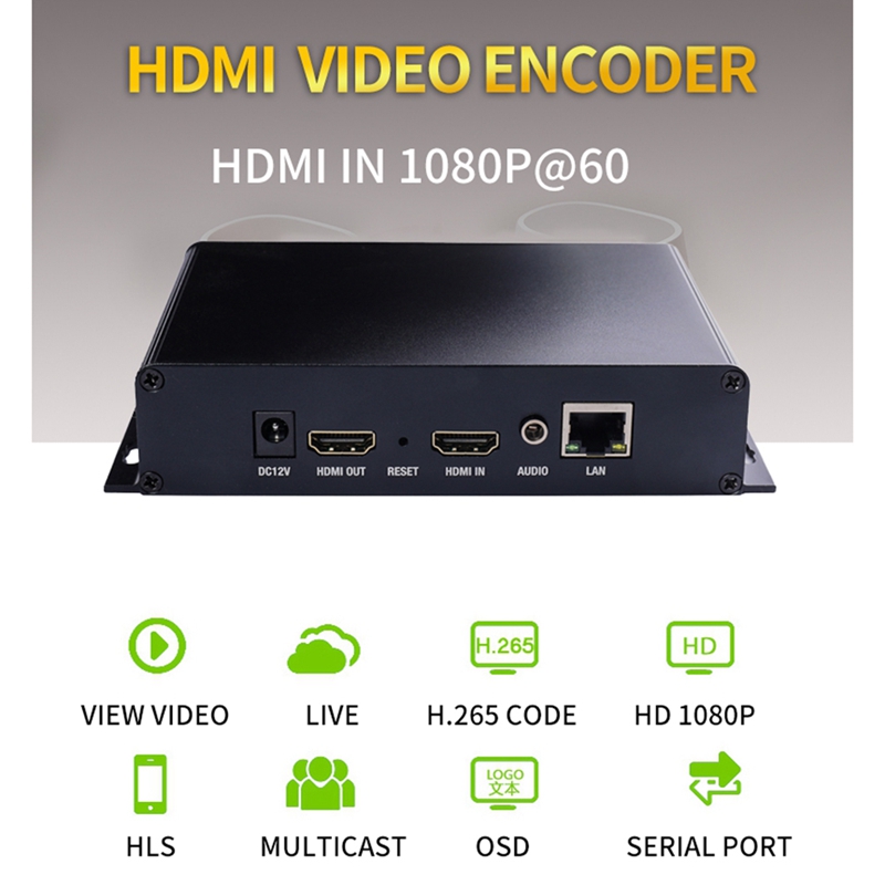 HDMI-Compatible H265 H264 1080P60FPS Video Encoder to IP Streaming ...