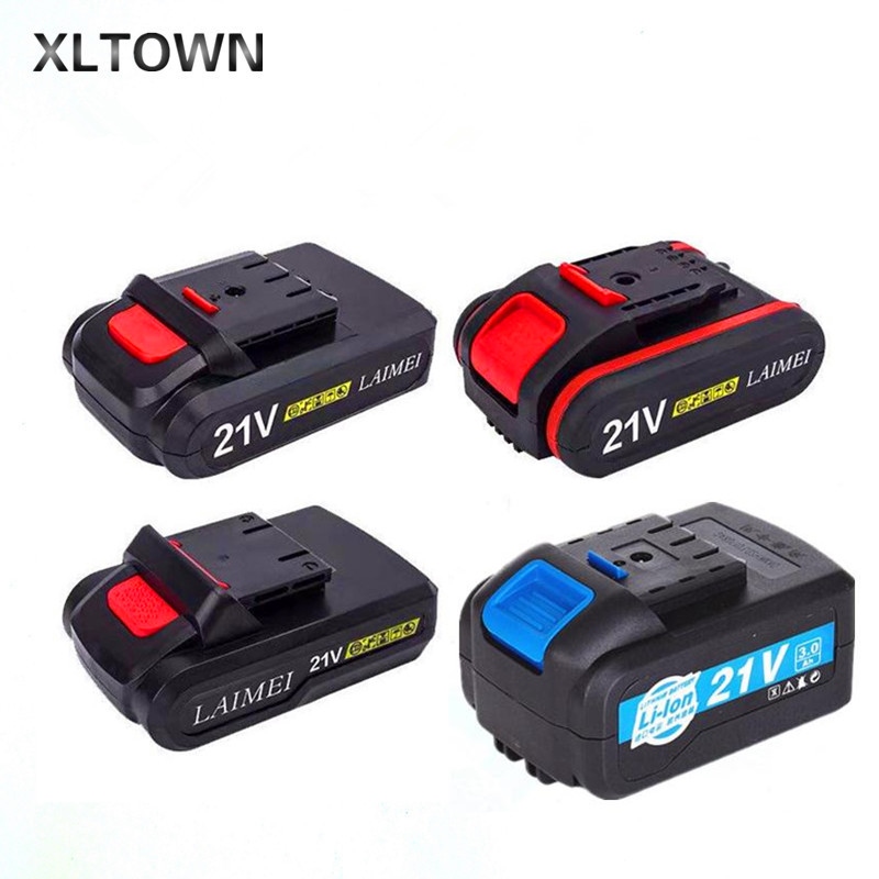 Xltown 12v/16.8v/21v/18v Power Lithium Battery Large Capacity Cordless ...
