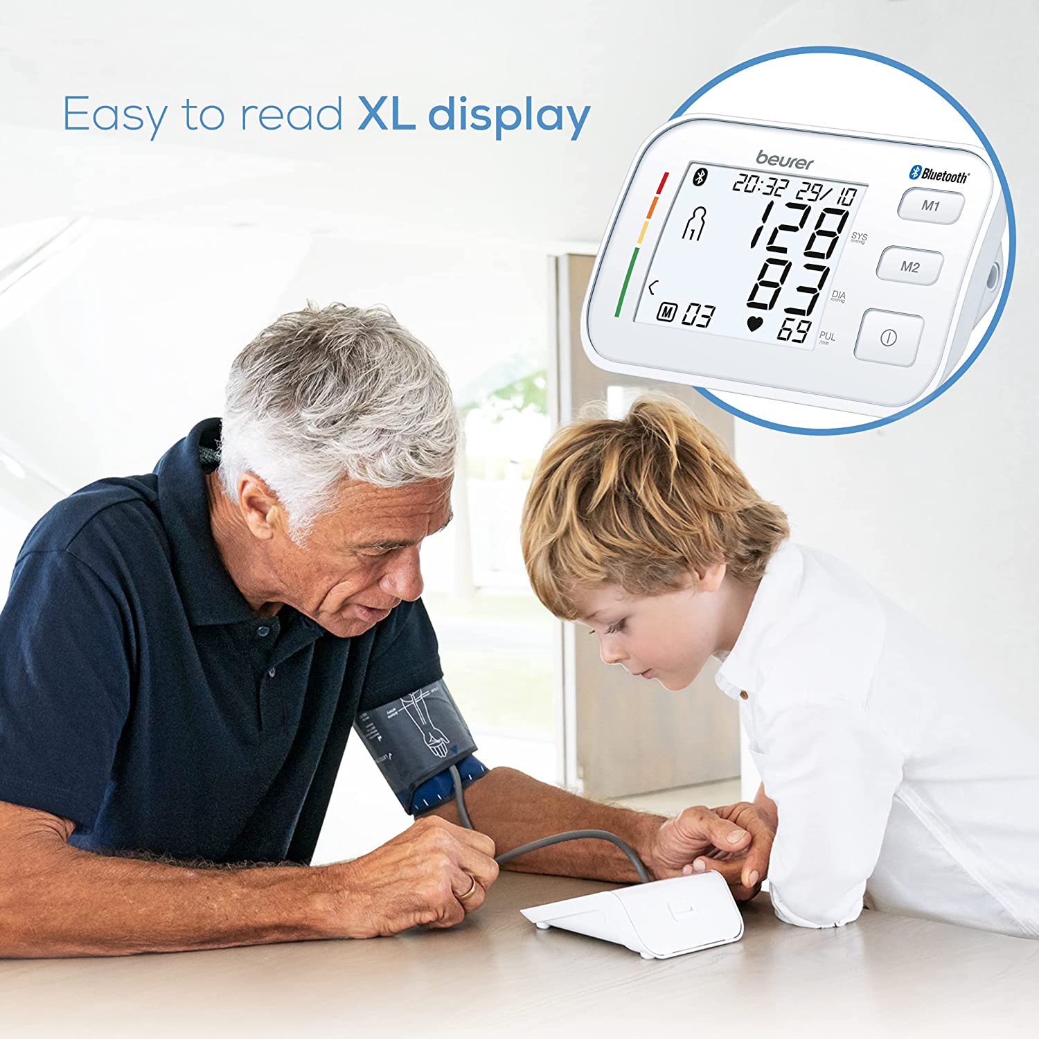 Beurer เครื่องวัดความดันที่ต้นแขน รุ่น BM57 แถม อแดปเตอร์ รับประกัน 1 ...