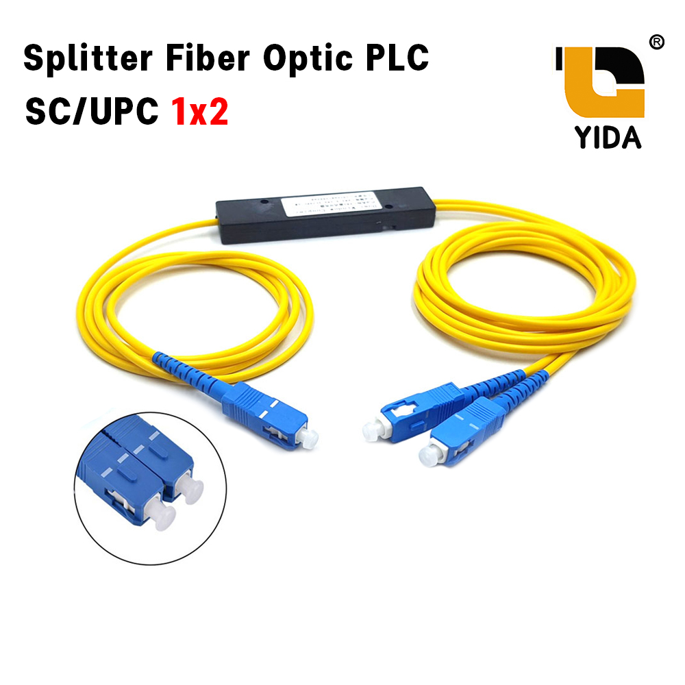 ตัวแยกไฟเบอร์ออฟติก PLC SPLITTER FIBER OPTIC SC/UPC 1X2 Single mode ...