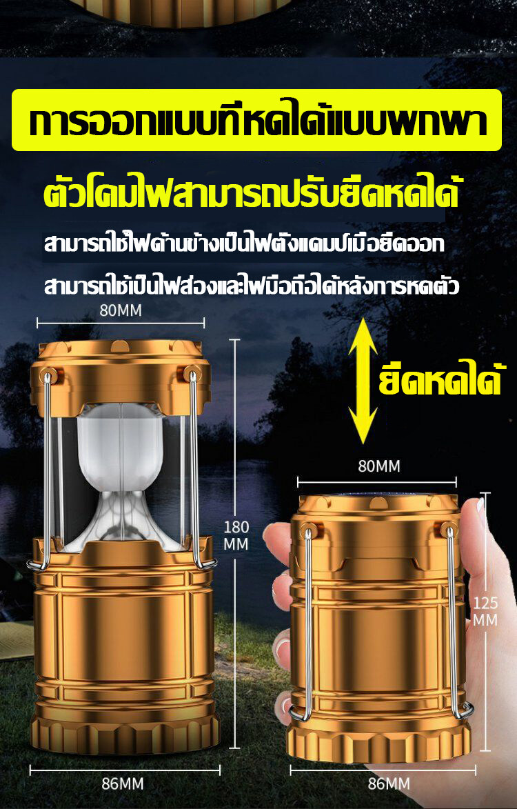 0 ค่าไฟฟ้าไฟโซล่าเซลล์ 1000W 4 in 1พลังงานแสงอาทิตย์ มือถือ searchlight พาวเวอร์แบงค์ ไฟฉาย โซ ...