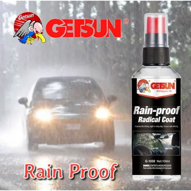 น้ำยาเคลือบกระจก เคลือบกันฝน GETSUN Rain-Proof Radical Coat สเปรย์ ...