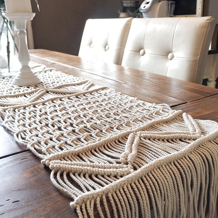 Macrame Table Runner 86 Inch Long,Boho Fall Table Runner for Bohemian ...