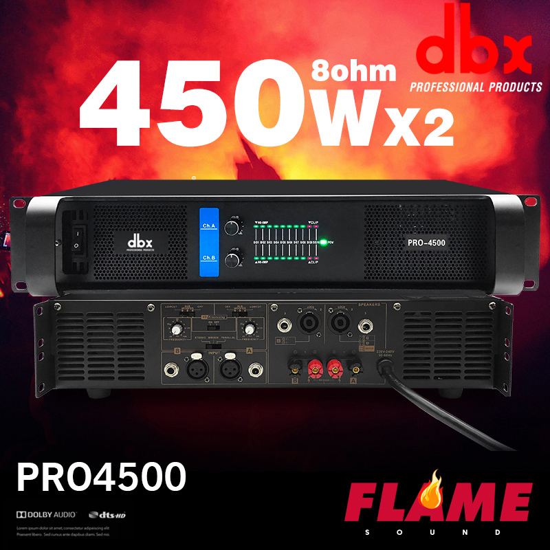 DBX PRO 4500 เพาเวอร์แอมป์กลางแจ้ง power amp PRO-4500 เครื่องขยายเสียง ...
