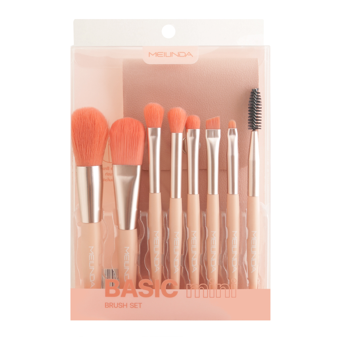 MC4297 ชุดแปรงแต่งหน้า MEILINDA Basic mini brush set 8 PCS เมลินดา ...