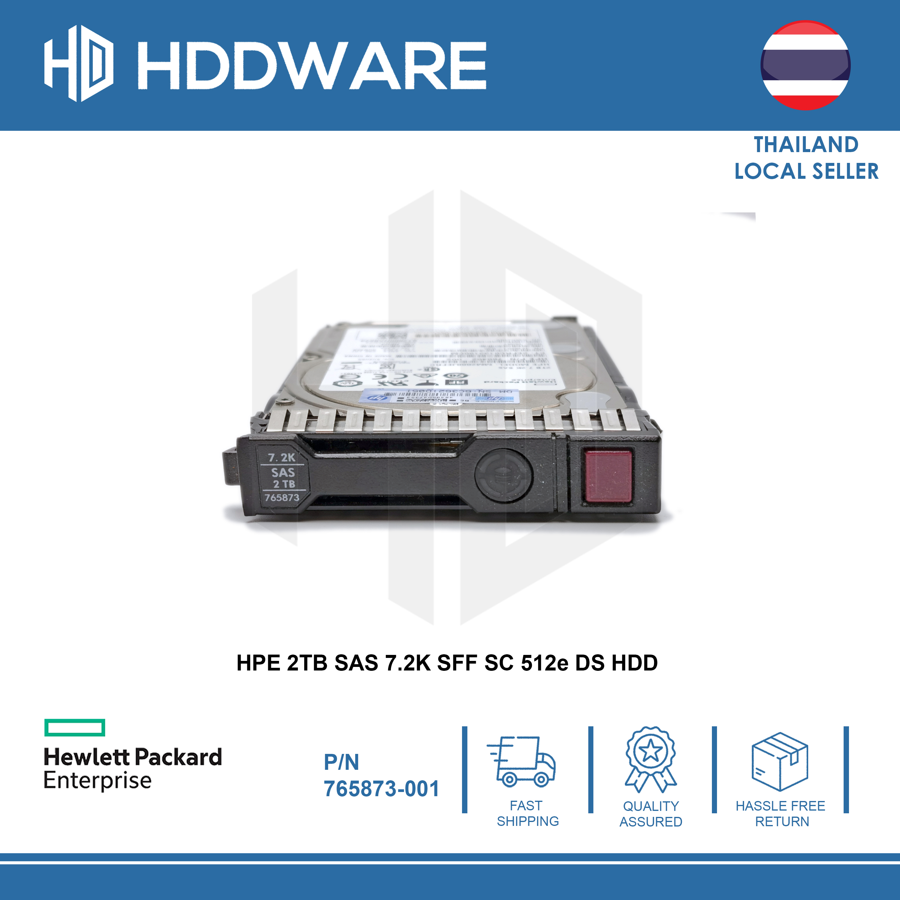 HPE 2TB SAS 7.2K SFF SC 512e DS HDD 765873-001 765466-B21 - HDDware ...