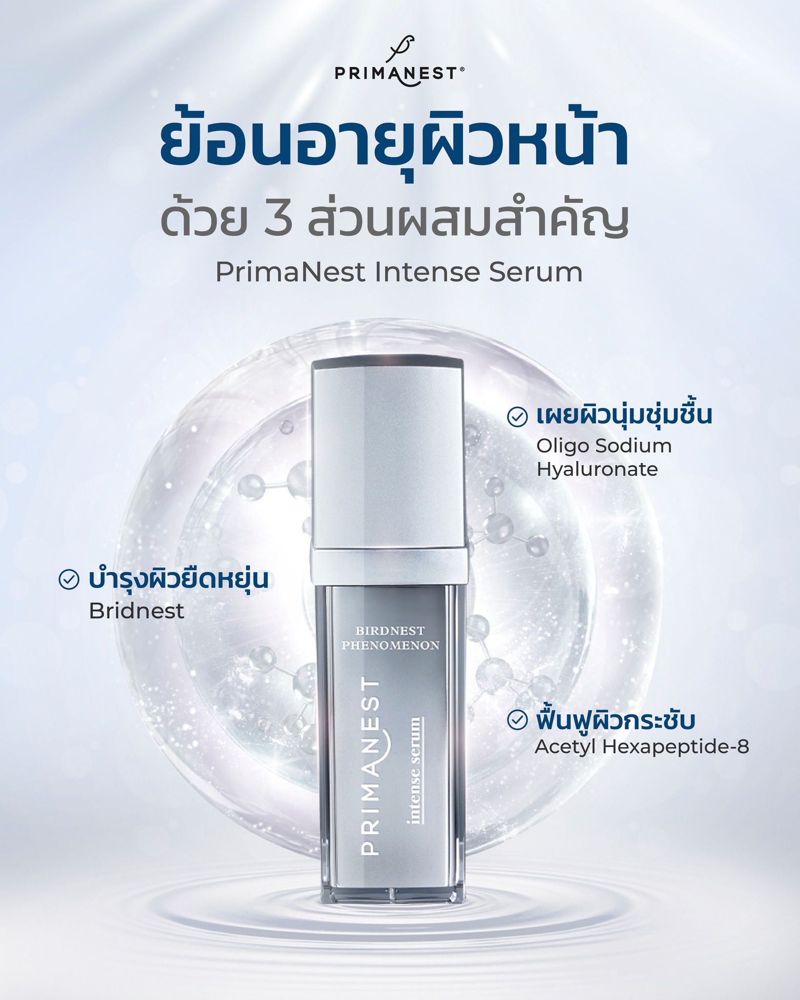 PrimaNest พรีมาเนสท์ ผลิตภัณฑ์ลดเลือนริ้วรอย (ปริมาณ 30 ก.) พรีมาเนสท์ อินเทนซ์ เซรั่ม/พรีมาเนส ...