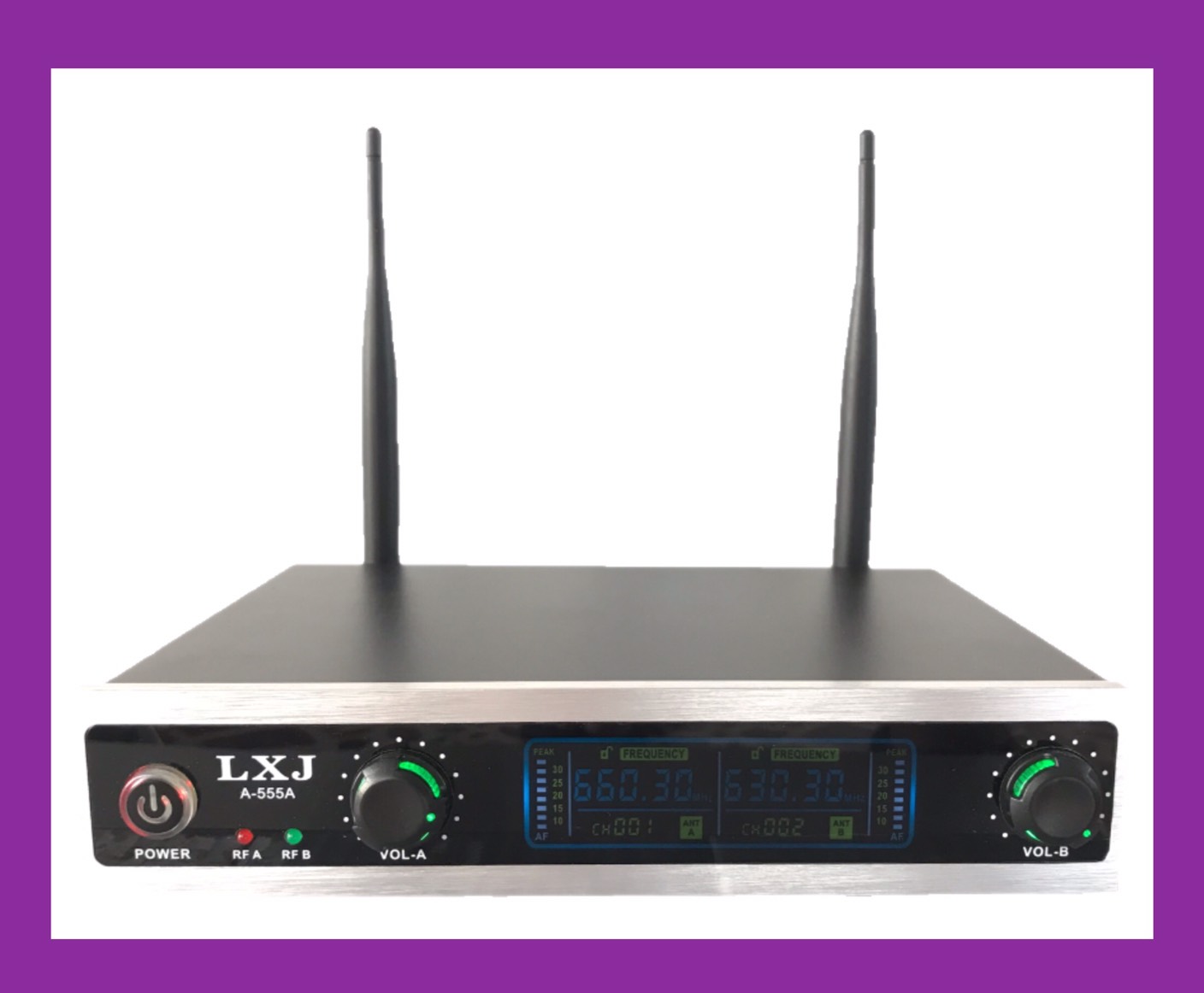LXJ ไมค์โครโฟน ไมโครโฟนไร้สาย ไมค์ลอยคู่ UHF Wireless Microphone ชุด ...