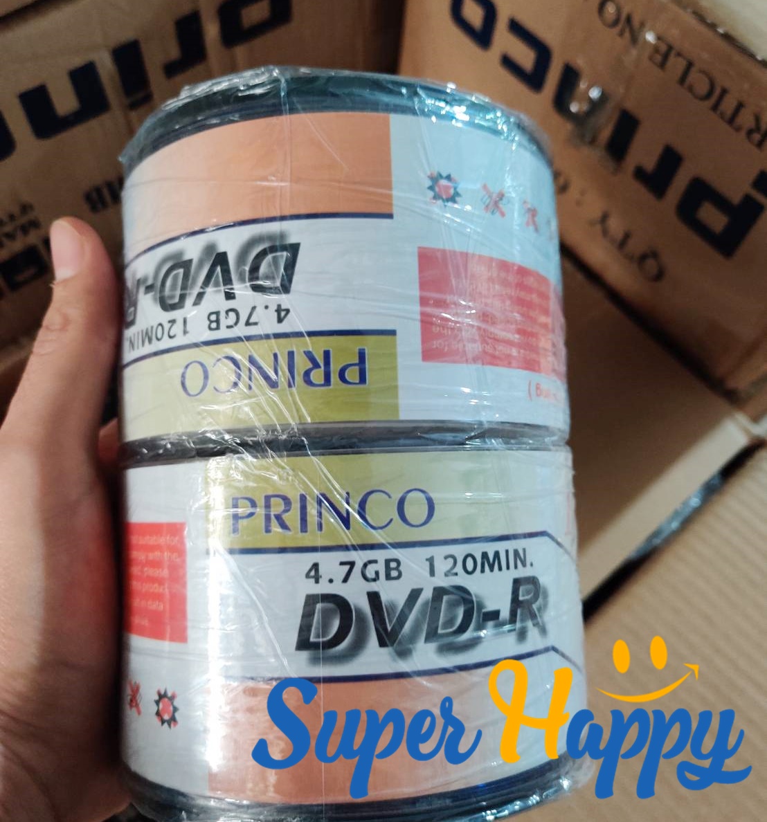 แผ่นดีวีดี DVD-R (SET 5101520 แผ่น) PRINCO 4.7GB 120MIN ขนาดความจุ 4.7 ...