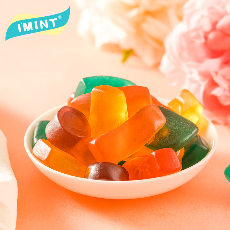 IMINT 68g ขนมมาร์ชเมลโล่ ขนมเยลลี่แสนอร่อย ขนมทานเล่นเหนียวนุ่มหนึบหนับ ...