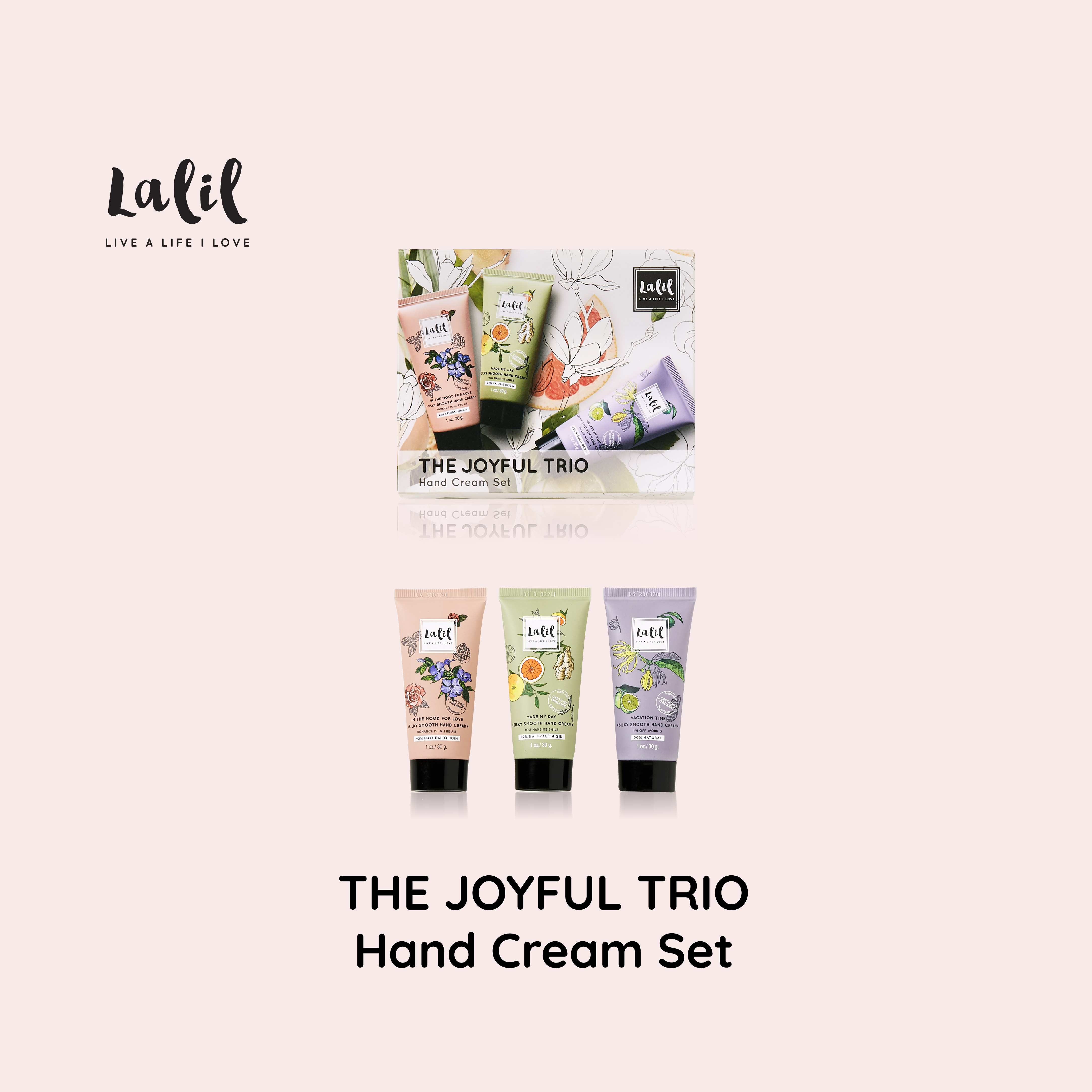 LALIL The Joyful Trio Hand Cream set (เซ็ตแฮนด์ครีม 3 ชิ้น ของขวัญให้คน ...