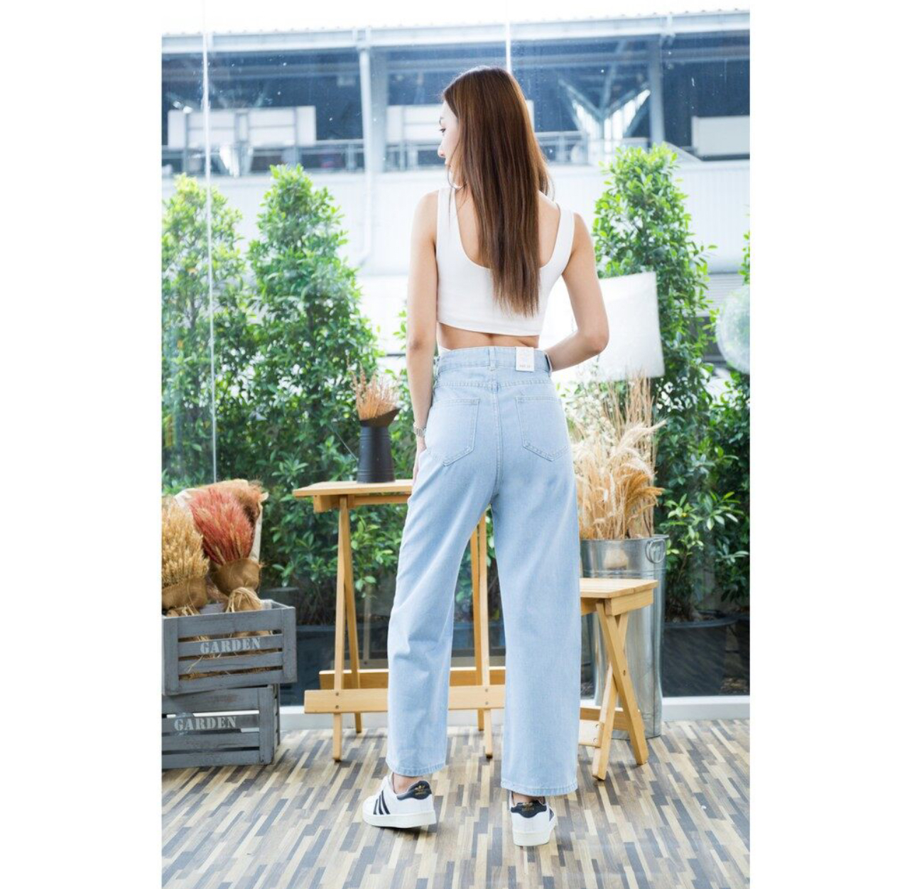 SALE สินค้าเซลล์ ST033 กางเกงยีนส์เอวสูงทรงกระบอก ดีไซน์เก ลดราคา ...