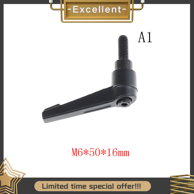 2 Pcs M6 x 30mm Male Thread 32mm Star Head Clamping Knob Black ...