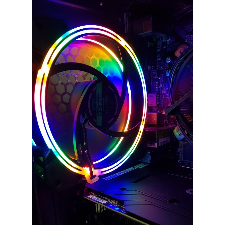 พัดลมเคส EGA Type F1 F2 F3 RGB Cooling FAN PC 120mm พัดลมคอมพิวเตอร์ ...