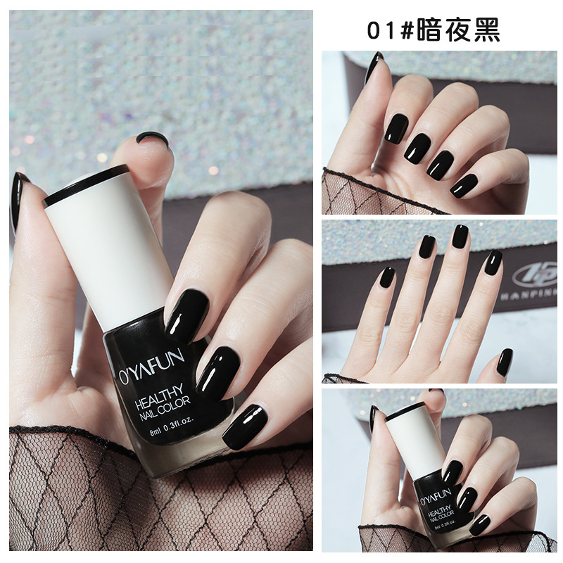 LIN ZHOU NAIL POLISH???? พร้อมส่ง ยาทาเล็บกึ่งเจล 40 โทนสี 8 ml. น้ำยา ...