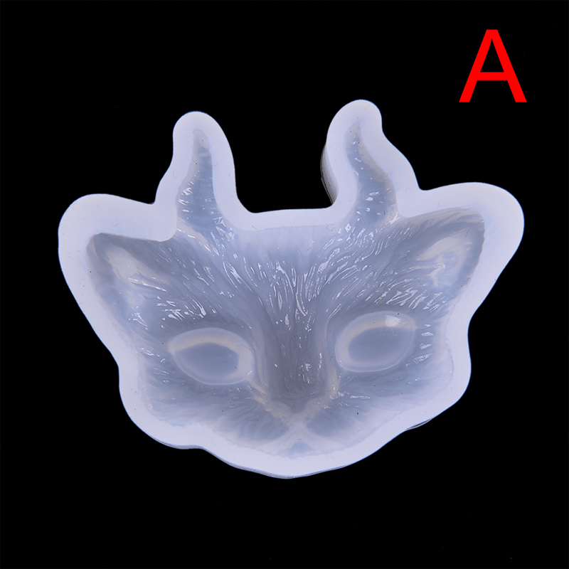 QNEY Devil Cat Silicone Jewelry Making Mould DIY Tool Epoxy Resin ...
