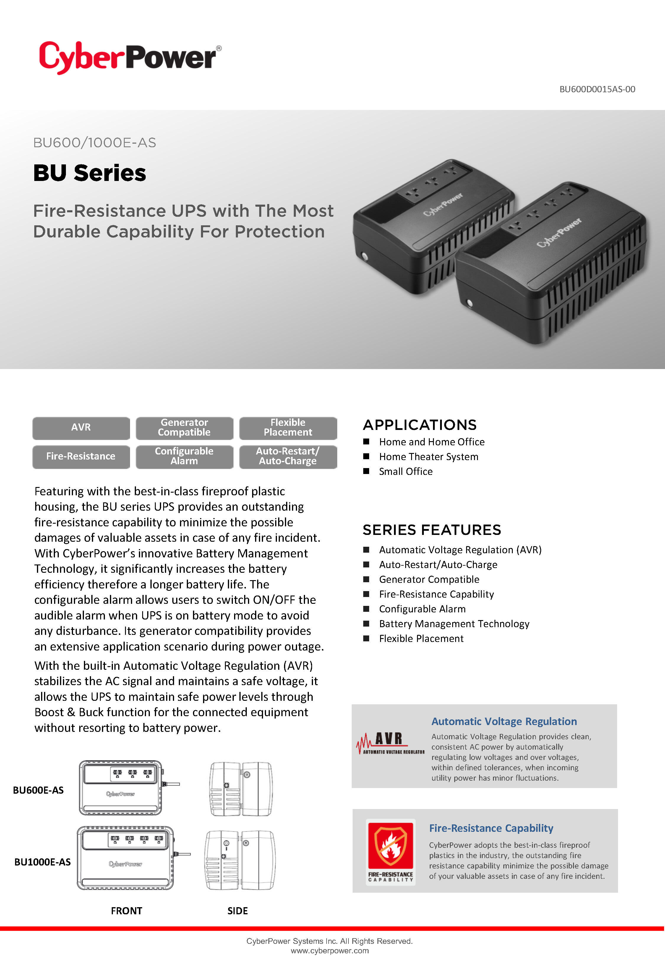 Cyberpower เครื่องสำรองไฟฟ้า POWER 1600VA/960W รุ่น VP1600ELCD มีบริการ ...