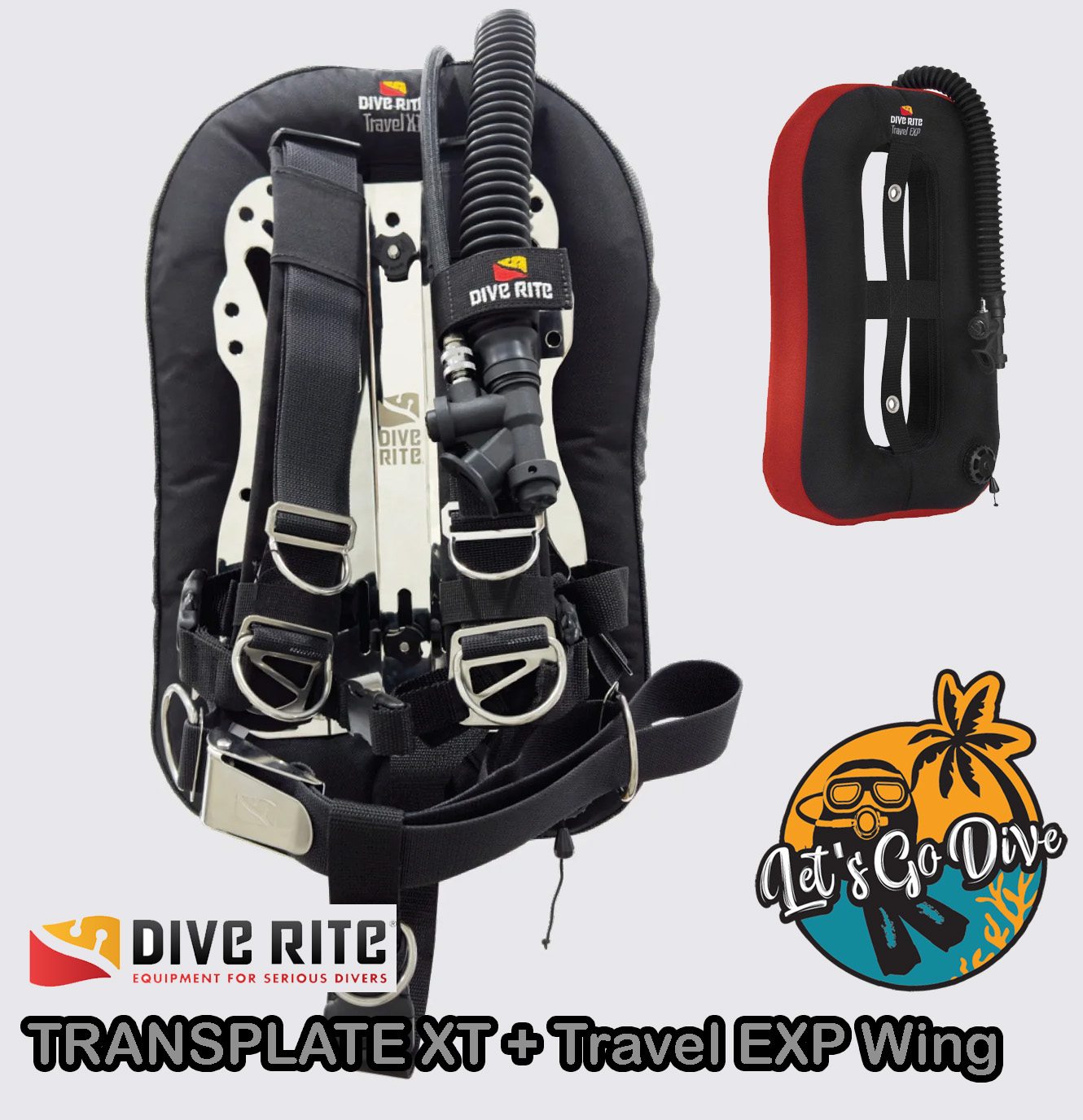 DIVE RITE - TRANSPLATE + TRAVEL Wing Set - BCD - อุปกรณ์ดำน้ำ SCUBA ...