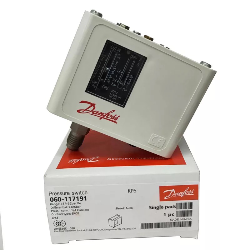 Danfoss KP35 KP36 Pressure switch danfoss เพรสเชอร์สวิทช์ ยี่ห้อ Danfoss แดนฟอส ชนิดคอนแทรค NONC ...