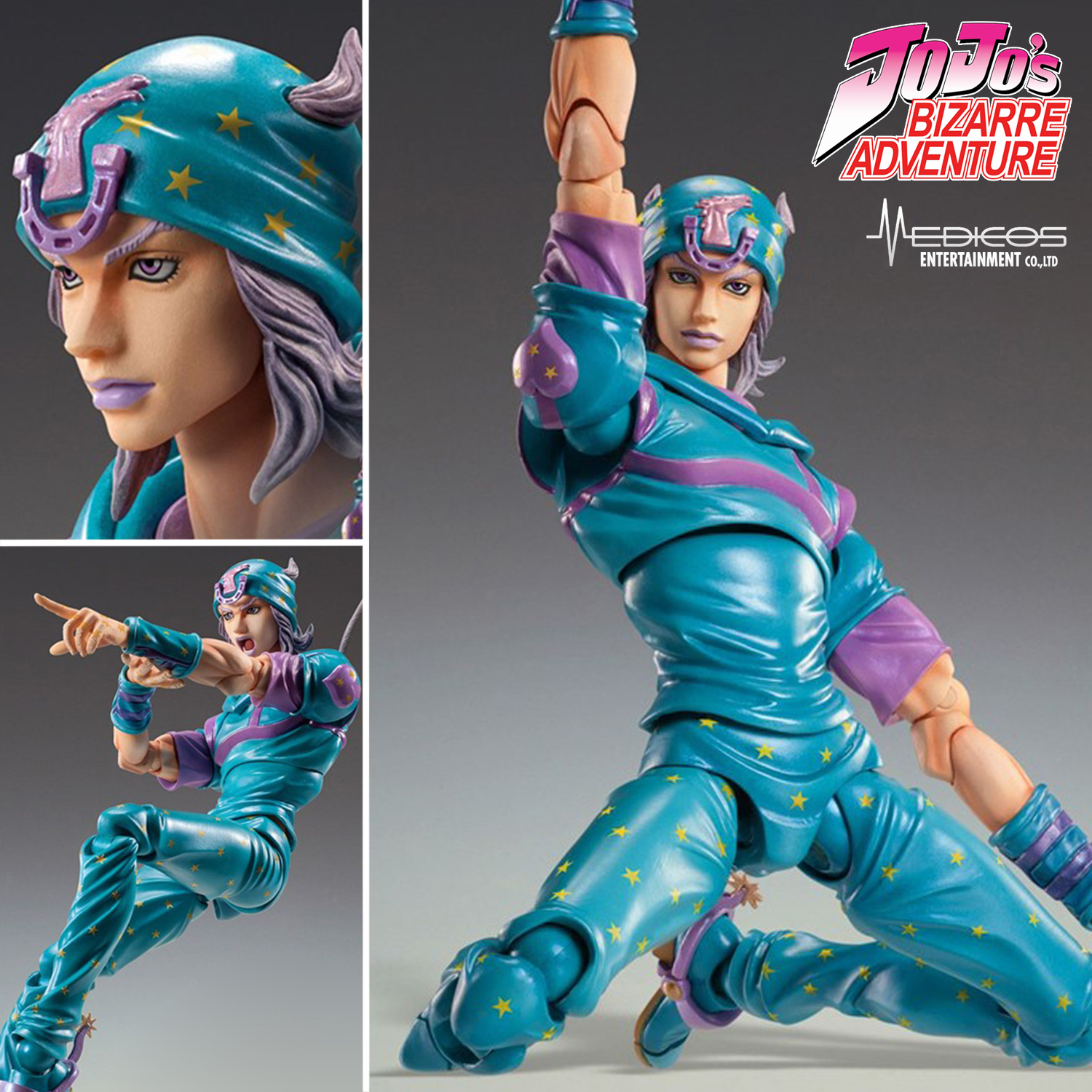 Model โมเดล ของแท้ 100% Medicos Entertainment JoJo's Bizarre Adventure Part VII Steel Ball Run ...