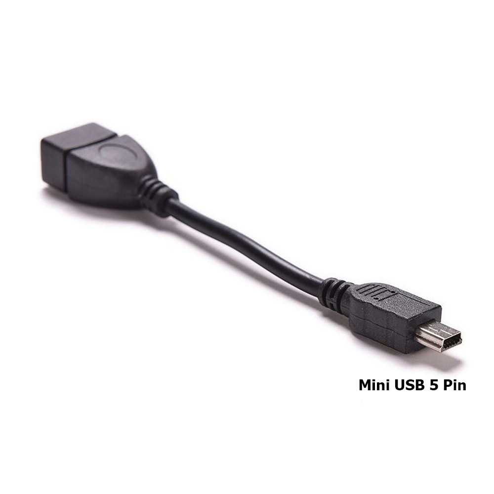 14m Mini USB B Male to USB 2.0 A Female Host OTG Adapter Extension ...