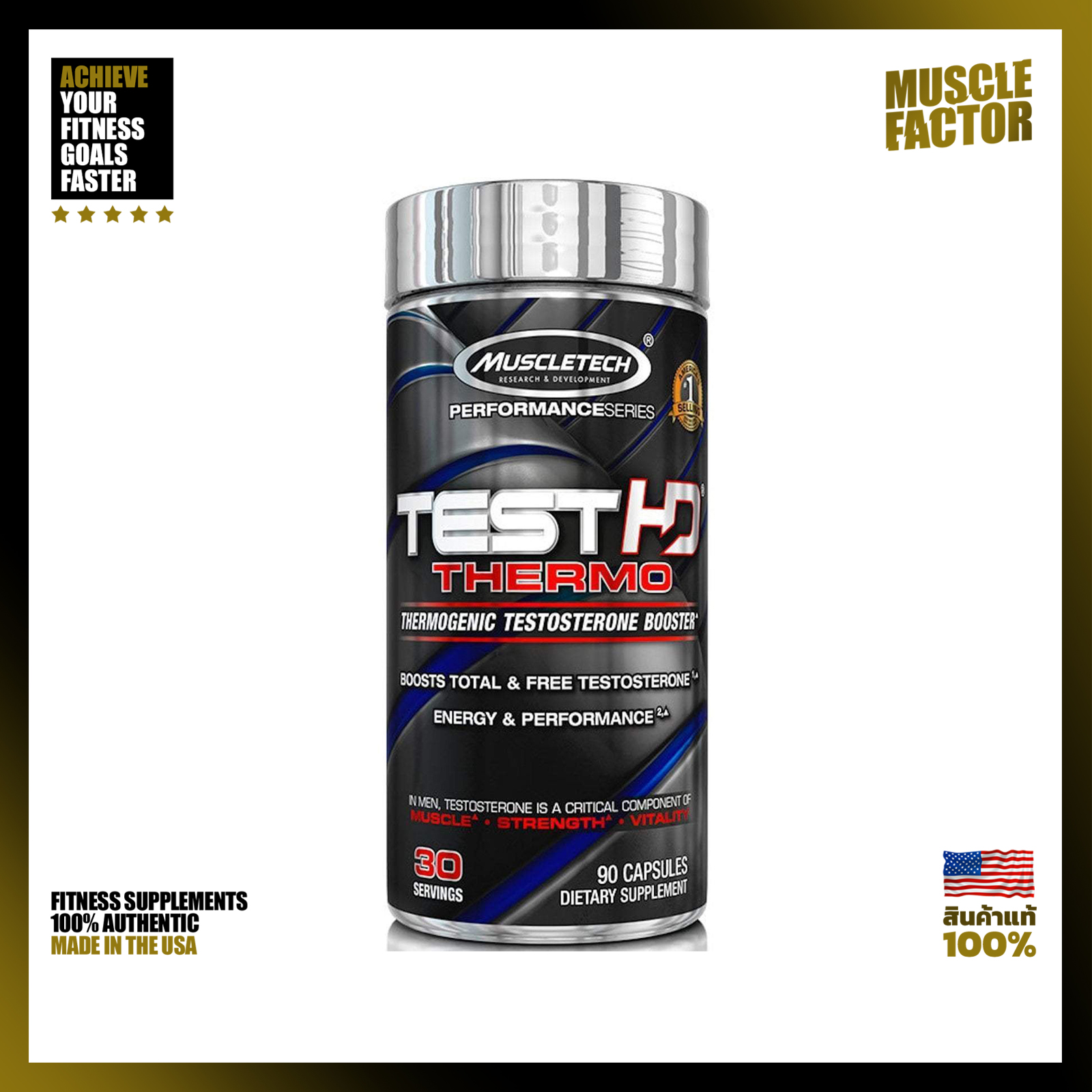 MuscleTech Performance Series Test HD Thermo - 90 Capsules | Lazada.co.th
