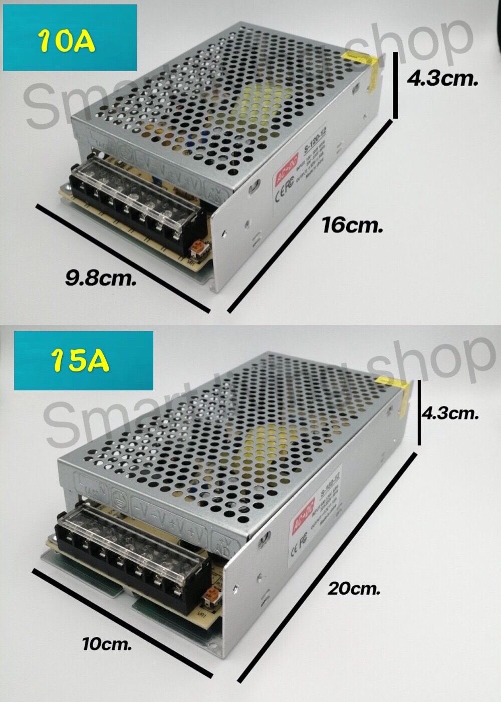 Switching Power Supply สวิตชิ่งเพาเวอร์ซัพพลาย 12v=3A/36w,5A/60w,10A/120w,15A/180w,20A/240w,30A ...