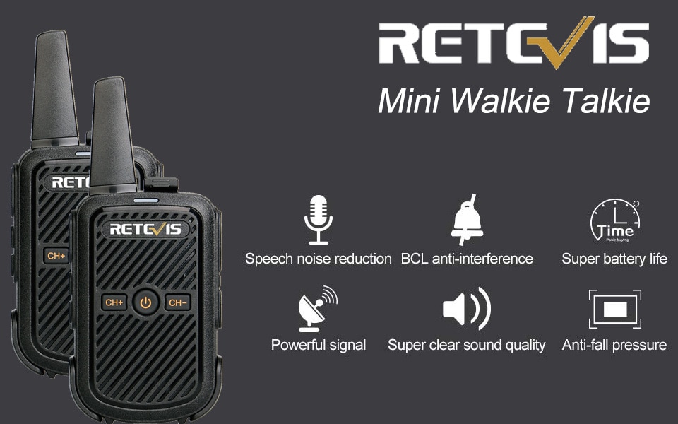 2 เดือน 2020new【Retevis RT15】วิทยุสื่อสาร 5W Walkie-Talkie High Power ...