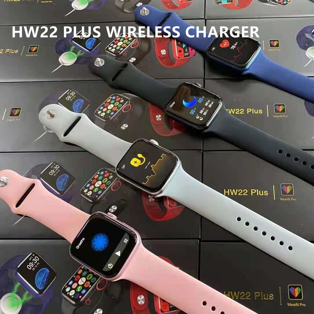 นาฬิกา สมาร์ทวอทช์ HW22 Plus Smart Watch พรีเมี่ยม ฟรีเคส ฟิล์ม ใส่ออกำลังกาย ดูข้อความแจ้งเตือน ...