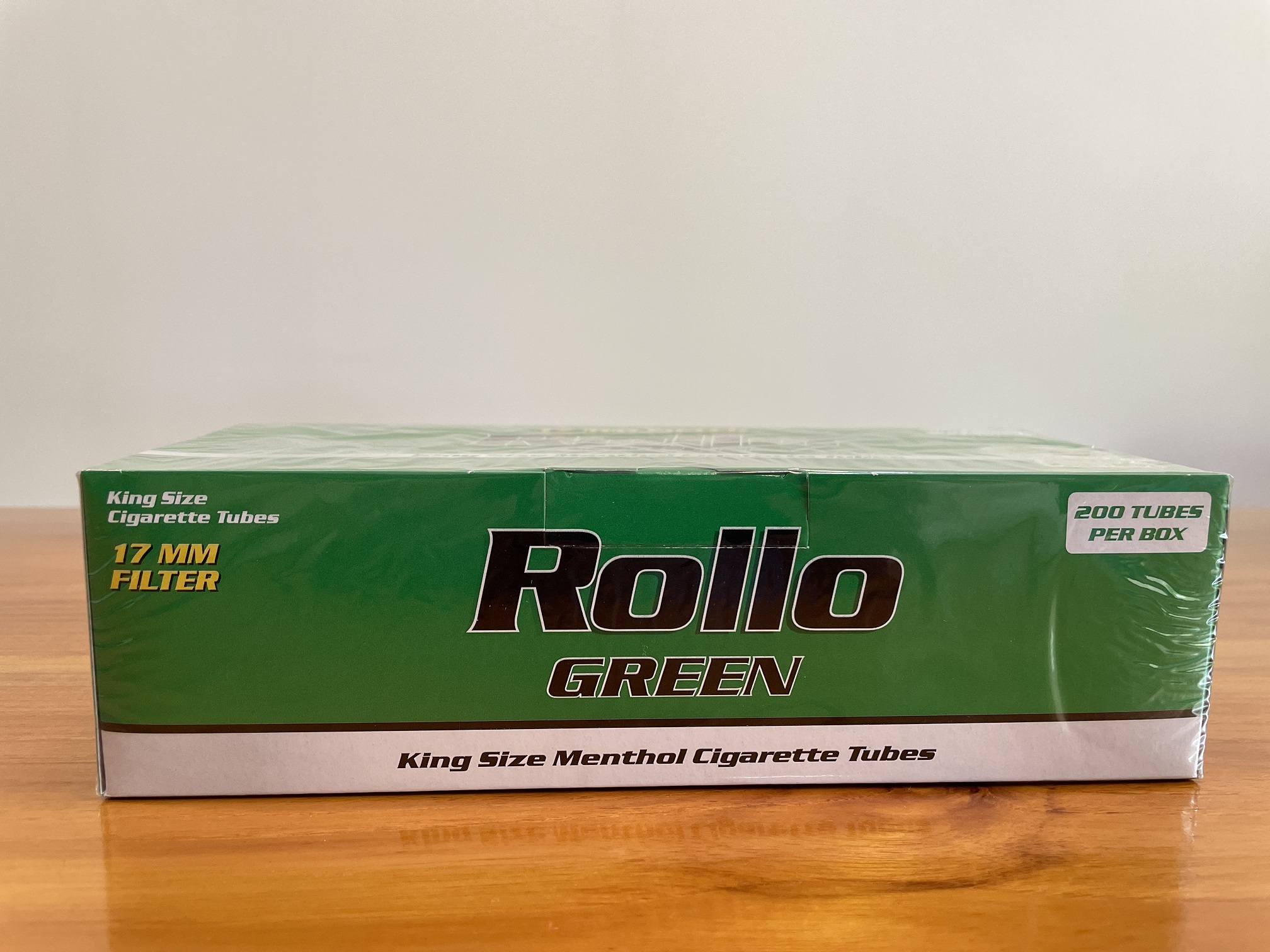 ใหม่ หลอดเปล่า โรลโล่ แบบเขียว (เย็น) Rollo Green Menthol ขนาด 200 ชิ้น ...