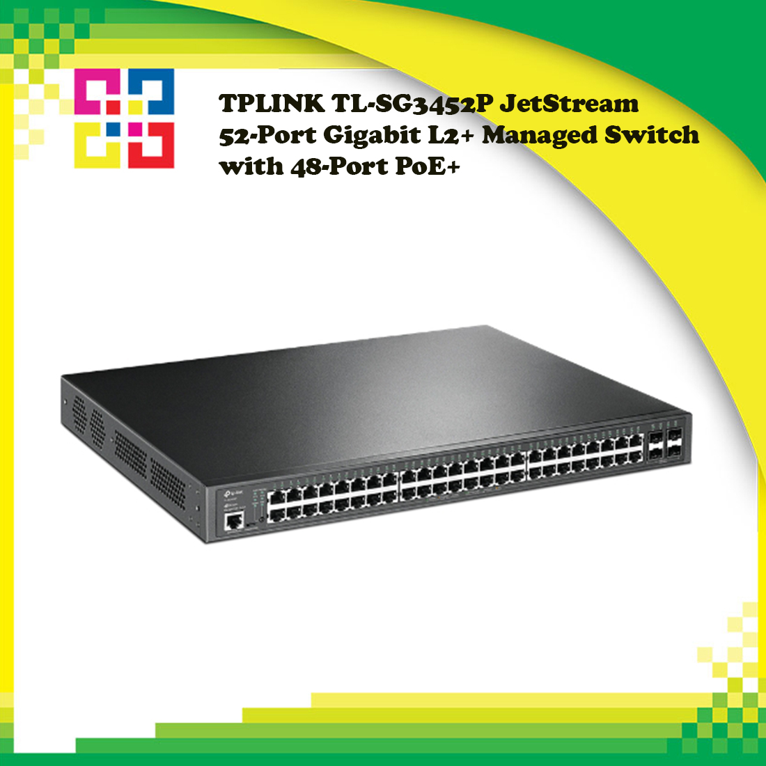 TPLINK TL-SG3452P JetStream 52-Port Gigabit L2 Managed Switch with 48 ...
