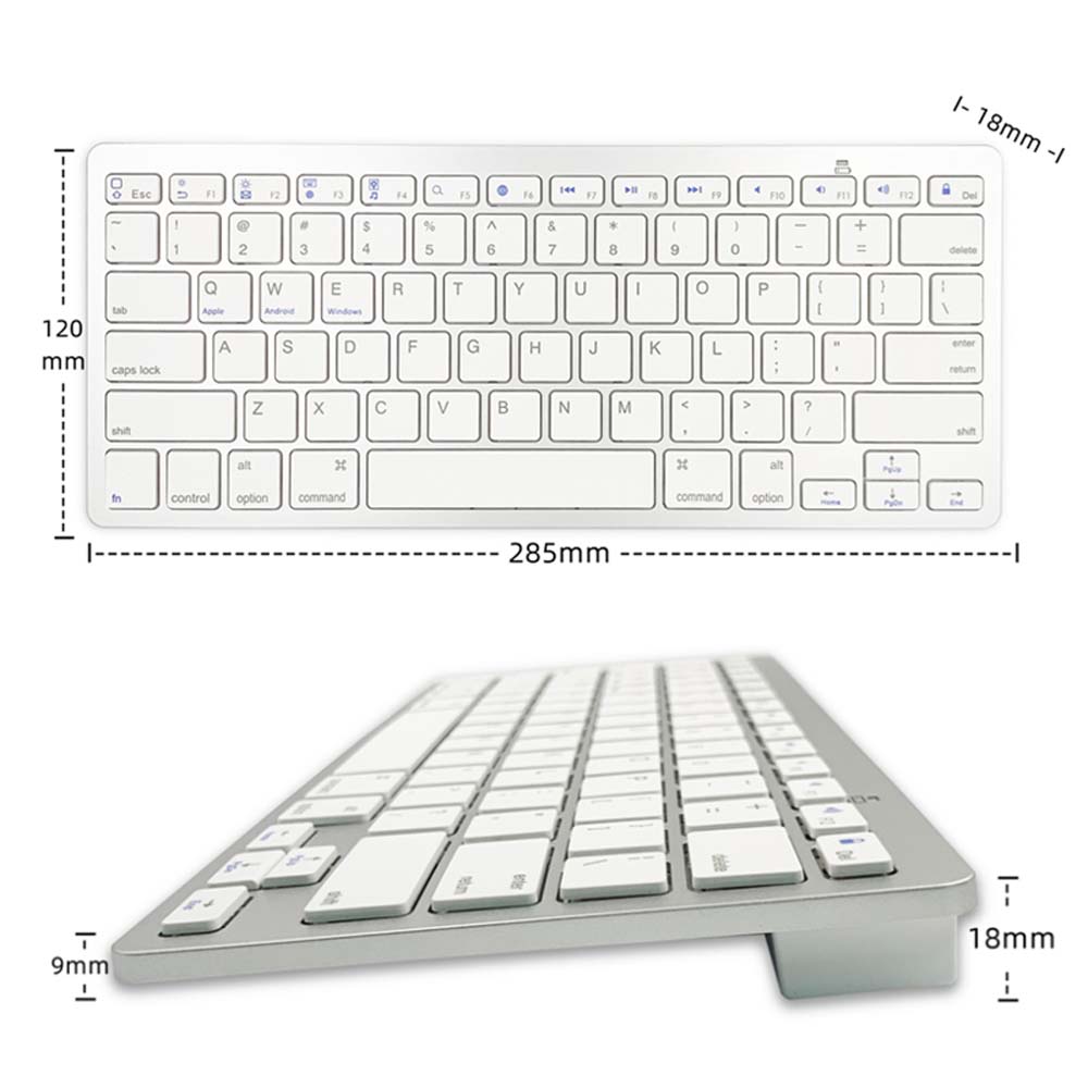 Japanese Wireless Keyboard Bluetooth Keyboard 78 Keys For IOS Android ...