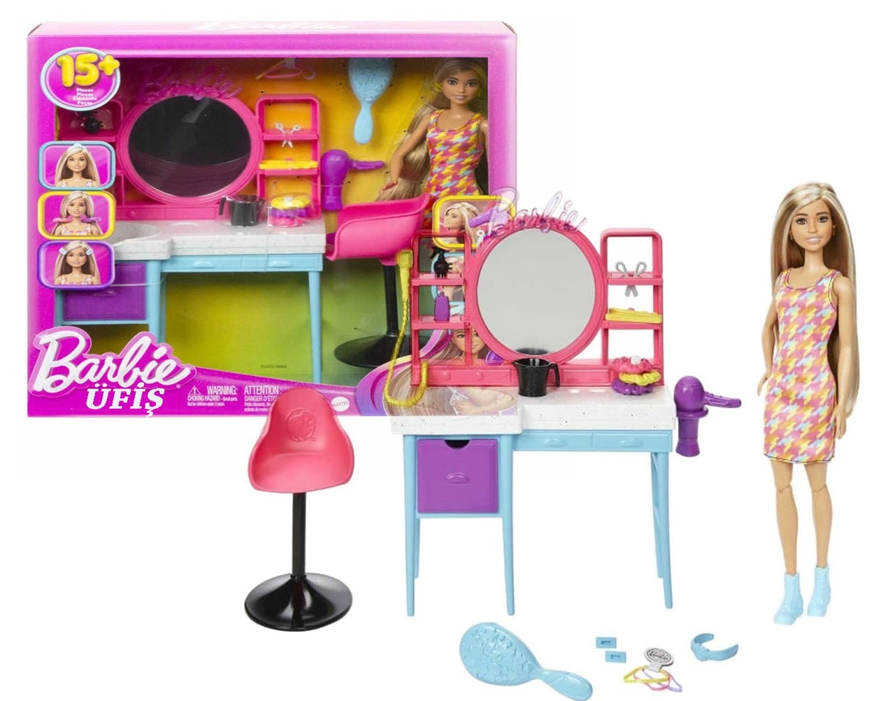 Barbie Doll Home Office Set ตุ๊กตาบาร์บี้ และโฮมออฟฟิศ ของแท้ ...