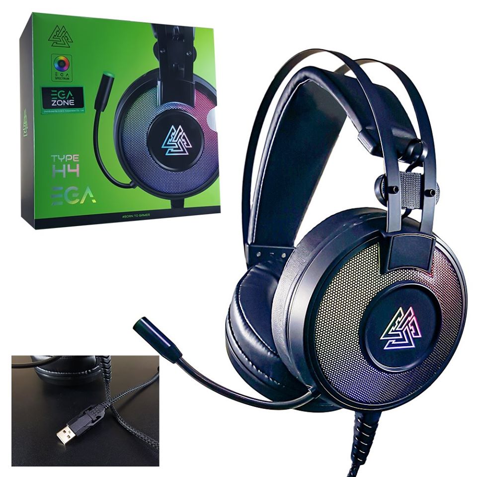 EGA Type H4 RGB Gaming Headset 7.1 Surround Sound หูฟังเกมมิ่ง - BCS ...
