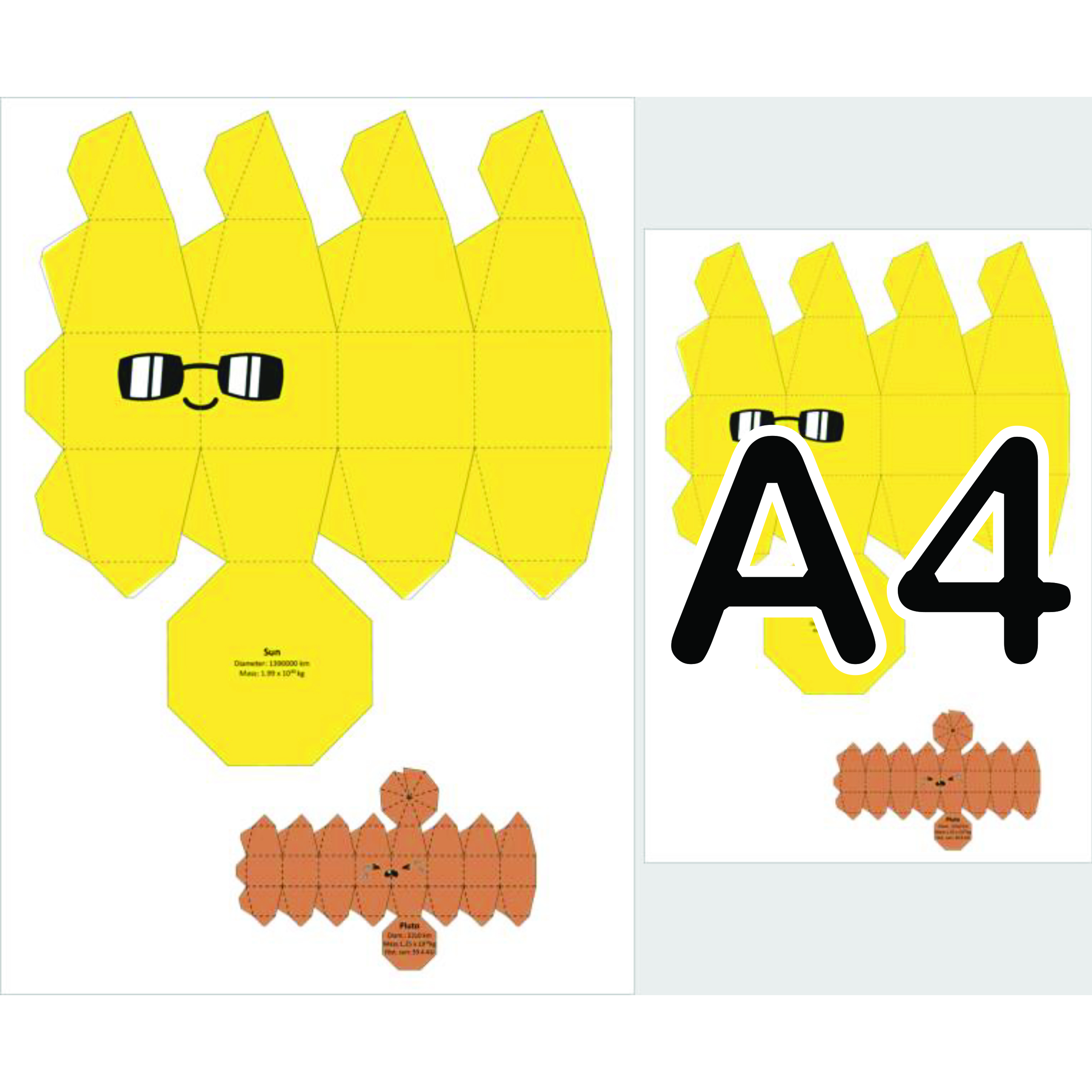 โมเดลกระดาษระบบสุริยะ Solar System Paper Model | Lazada.co.th