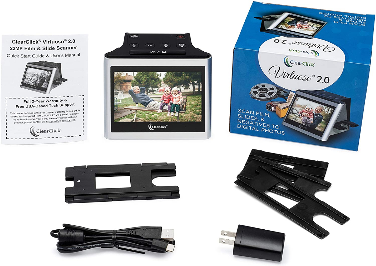 ClearClick Virtuoso 2.0 (Second Generation) 22MP Film & Slide Scanner ...